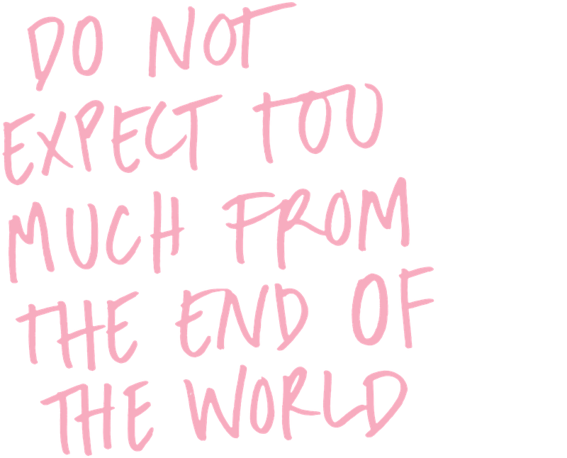 Do Not Expect Too Much From the End of the World Do Not Expect Too Much From the End of the World